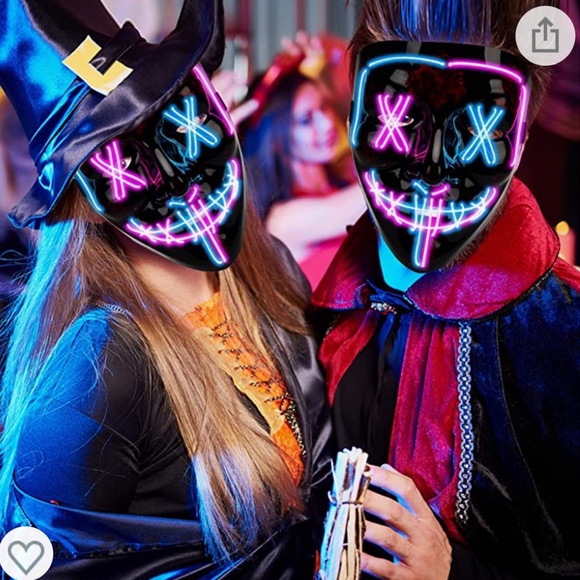 Other | Led Mask Light Up Scary Purge Mask For Halloween Cosplay ...